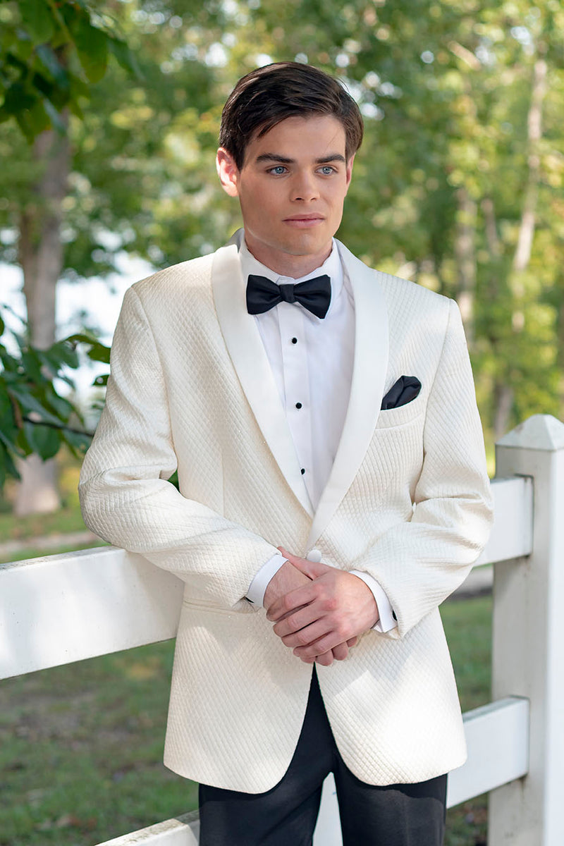 "Austin Diamond" Ivory Shawl Tuxedo Jacket (Separates) – Buy4LessTuxedo.com