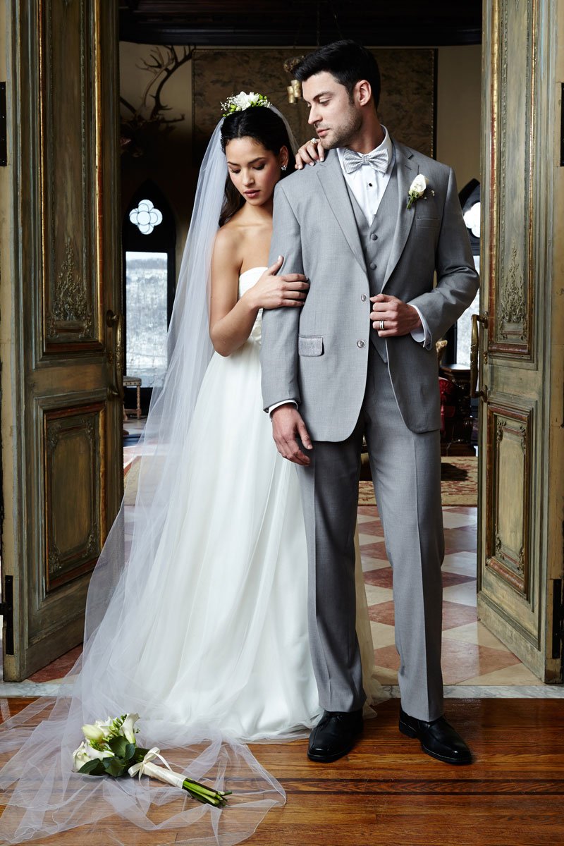 "Aspen" Heather Grey Suit Jacket (Separates) – Buy4LessTuxedo.com