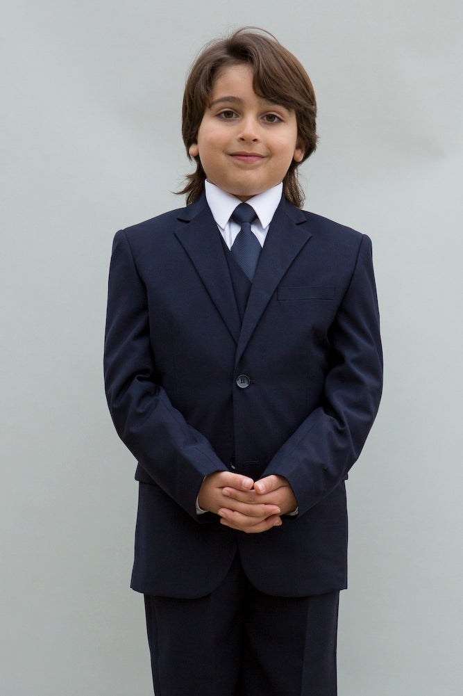 "Elliot" Kids Navy 5-Piece Suit – Buy4LessTuxedo.com