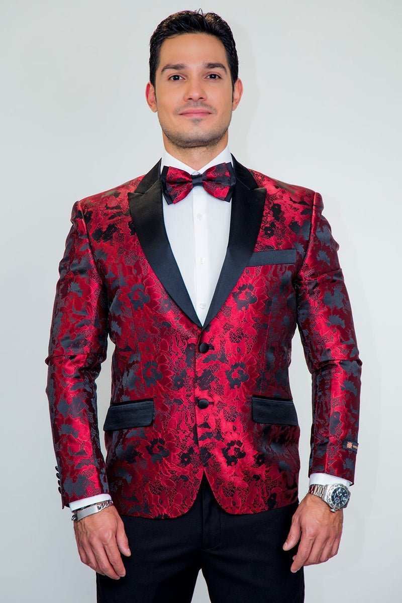 "Amsterdam" Red Tuxedo Jacket (Separates) – Buy4LessTuxedo.com